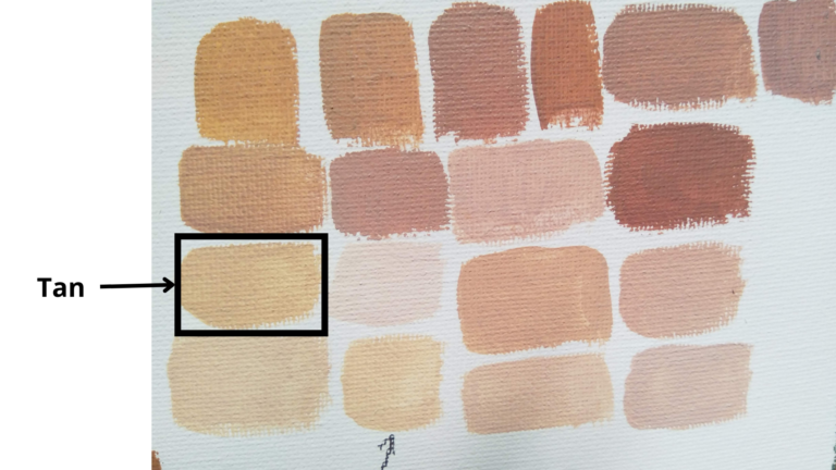 What colors make tan? Color mixing guide and skin tones